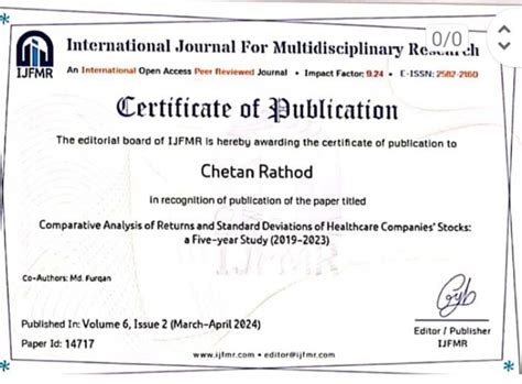 Chetan Rathod On Linkedin Proud To Share That My First Research Paper Comparative Analysis Of