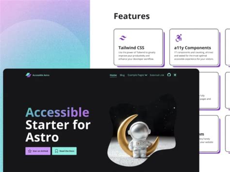 Accessible Astro Template For Startups Ease Template