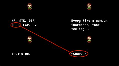 Proof That Chara Is Present In The Pacifist Route You Still Get Gold