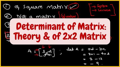 017e Step By Step Precalculus Determinant 2x2 Matrix Youtube