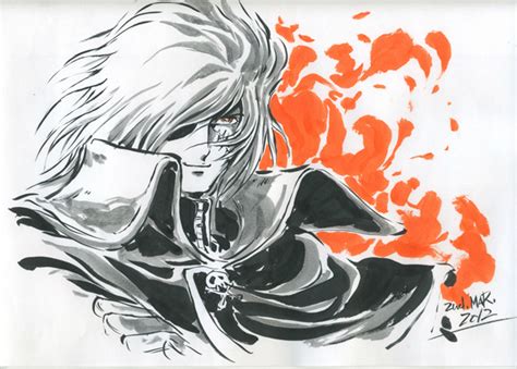 Hayama Junichi Harlock Harlock Saga 1970s Style 1990s Style Eyepatch Retro Artstyle