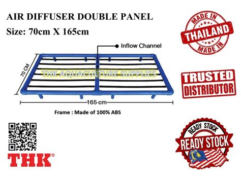 Air Diffuser Double Panel Aeration Panel Aerotube Pipe Angin For