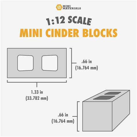 1 12 Scale Mini Cinder Blocks 300pk Mini Materials
