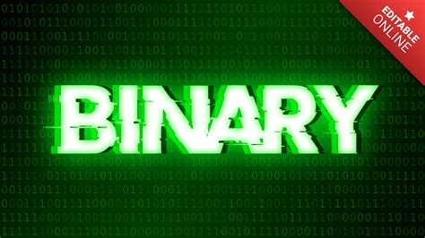 Binary Hack Style Text Effect Generator