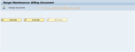 FKKINVBILL NUM SAP Tcode Number Range For Billing Documents