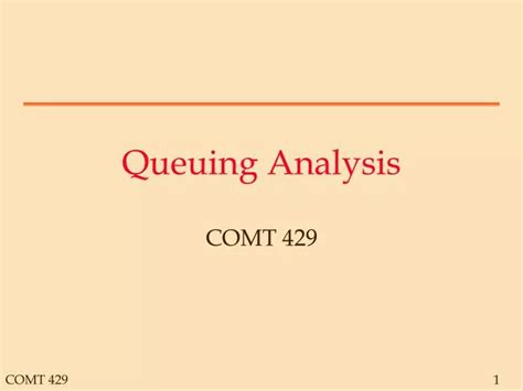PPT Queuing Analysis PowerPoint Presentation Free Download ID