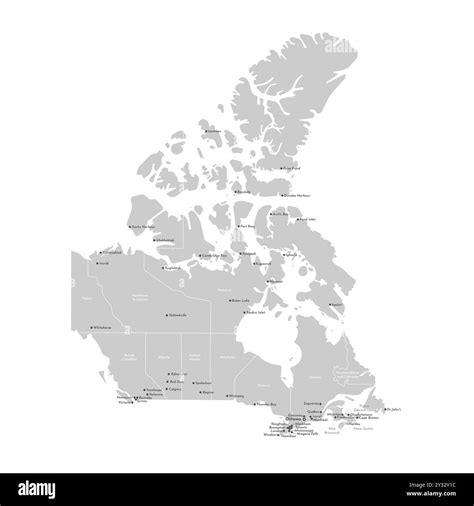 Map Of Canada With Cities