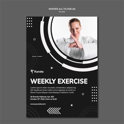 Free Psd Karate Class Template Poster