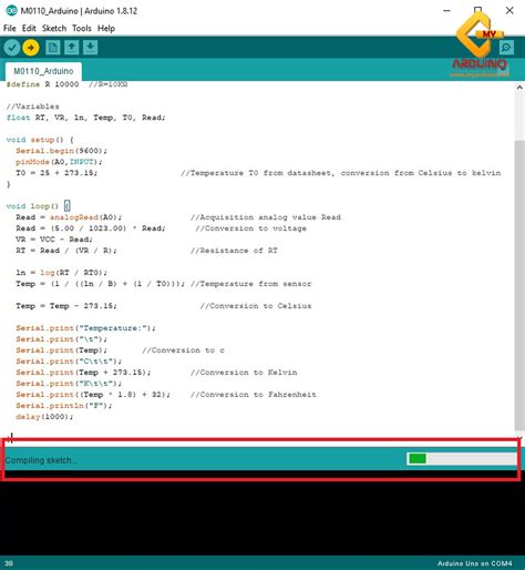สอนใช้งาน Arduino Analog Thermistor Temperature Sensor Waterproof Ntc 10k เซ็นเซอร์วัดอุณหภูมิ