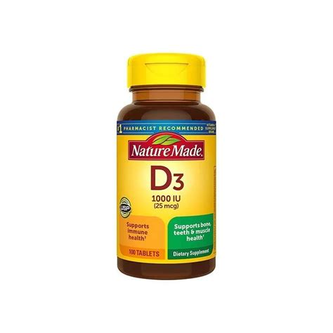 Nature Made Vitamin D3 Vitamin D 1000 Iu 25mcg 100 Tablets Uk Direct Bd