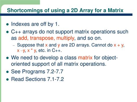 PPT Arrays And Matrices PowerPoint Presentation Free Download ID