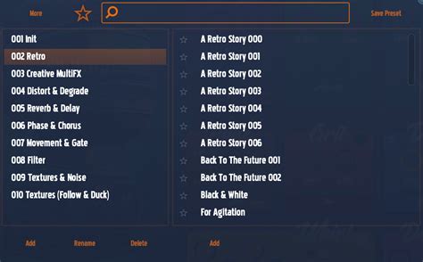 RetroFX Multi Effect Plugin Producer Sources