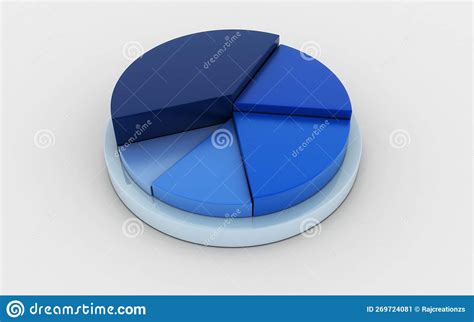 3d Rendered Pie Chart Business Concept Stock Illustration Illustration Of Glass Abstract