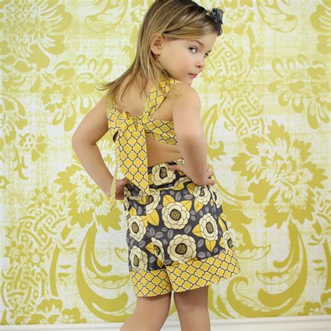 Girls Romper Pattern Etsy