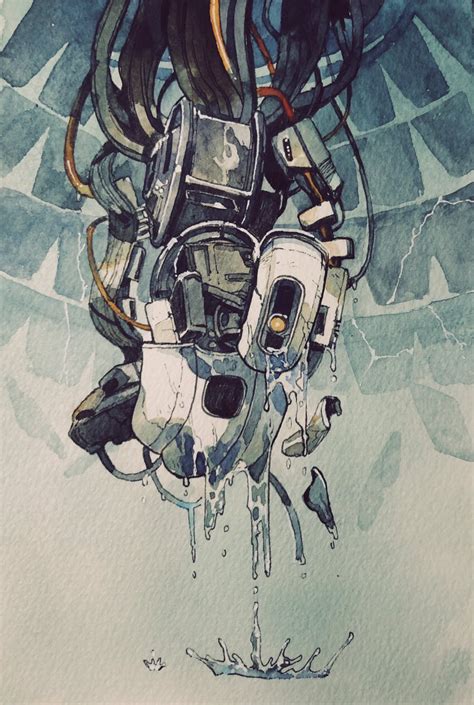 Glados Portal 2 Concept Art