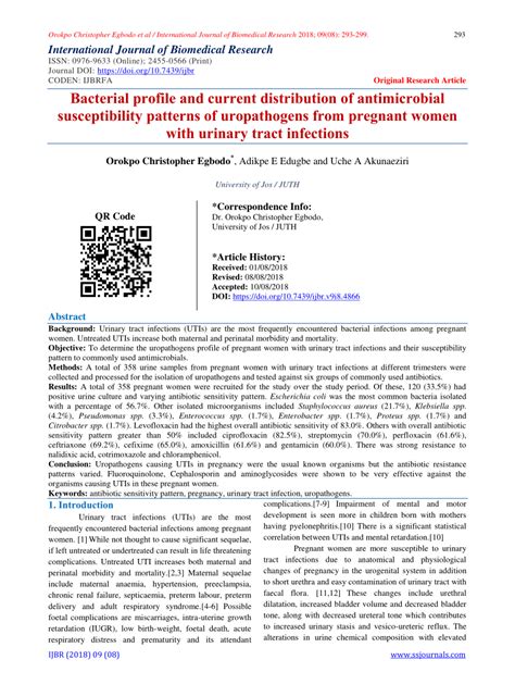 Pdf Bacterial Profile And Current Distribution Of Antimicrobial Susceptibility Patterns Of