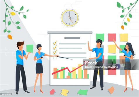 비즈니스 사람들 회의 워크샵 프로젝트 분석 계획 및 관리 기업 교육 애자일 스크럼 소프트웨어 개발 방법론 마케팅 브레인스토밍