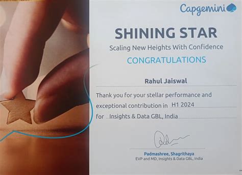 Rahul Jaiswal On Linkedin Capgemini