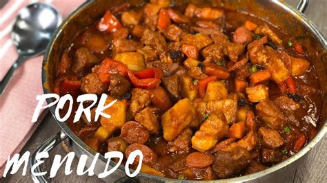 How To Cook Filipino Pork Menudo Easy Pork Menudo Recipe Youtube