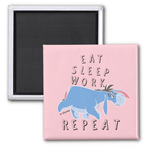 Eeyore Eat Sleep Work Repeat Magnet Zazzle Eeyore Wedding Saving
