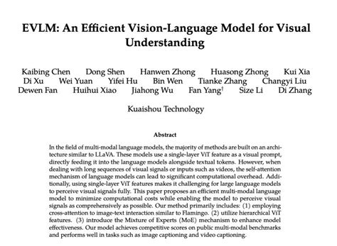 ahsen khaliq on linkedin evlm an efficient vision language model for