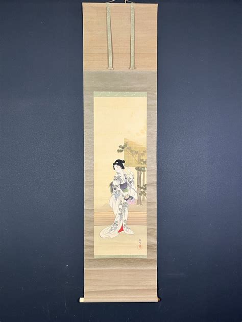 Yahooオークション 【模写】【一灯】vg9223〈歌川国峰〉納涼美人図