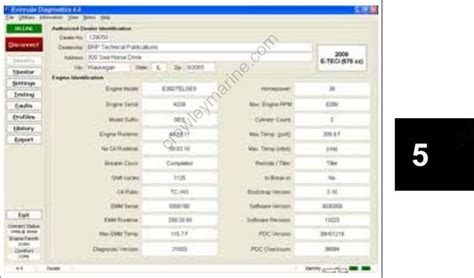 Service Manual HP E TEC Engine Managment Module Diagnostic Software Functions Crowley