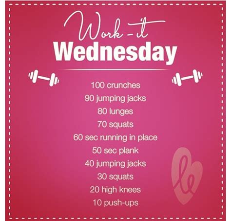 Work It Wednesday No Excuses Health And Fitness Tips Health