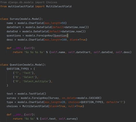 how to make differrent types of one question in django r django