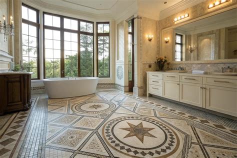 16 Stunning Mosaic Floor Tile Ideas For Bathrooms