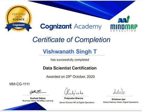 Vishwanath Singh On Linkedin Cognizant Mindmap Consulting 15 Comments