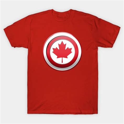 Canadian Flag Roundel Design T Shirt
