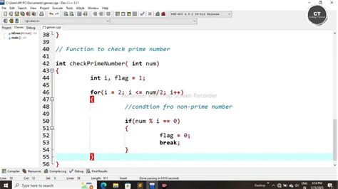Write C To Check Prime And Armstrong Numbers Using Function Youtube
