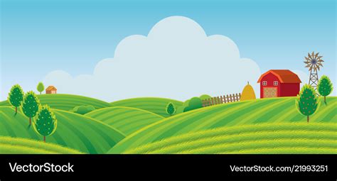 Farm Vector Background Vector Farm Png Images Farm Vector Farm