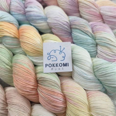 Combed Cotton Hand Dyed Sport Weight Knitting Yarn Small Ply Shopee