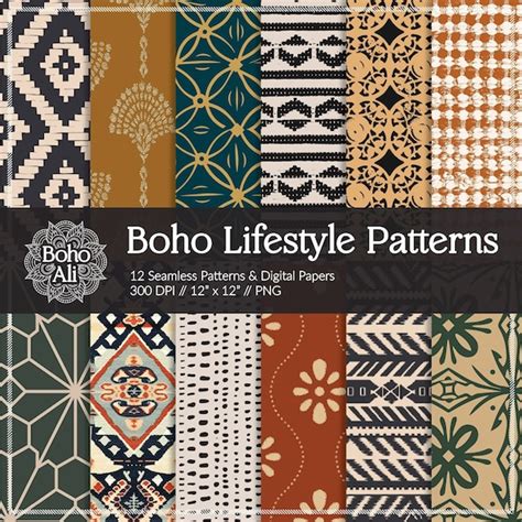 Boho Tribal Patterns Tribal Art Ethnic Seamless Pattern Boho Print
