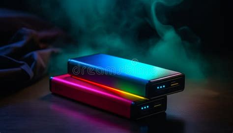 Multi Colored Computer Monitor Illuminates Modern Technology Generated