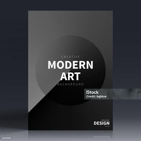 브로셔 템플릿 레이아웃 회색 표지 디자인 비즈니스 연례 보고서 전단지 잡지 0명에 대한 스톡 벡터 아트 및 기타 이미지 0명 3차원 형태 가리기 Istock