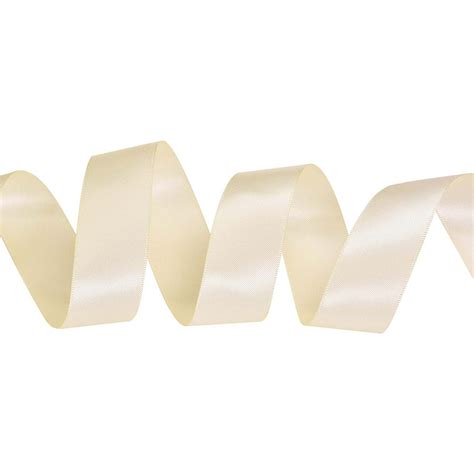 Cream Double Faced Satin Ribbon 100yards 1inch Wide Perfect For T