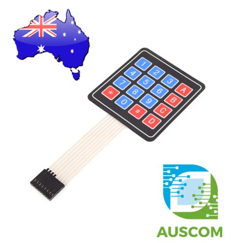 Super Slim Membrane Switch 4x4 16 Key Matrix Keypad Keyboard Arduino