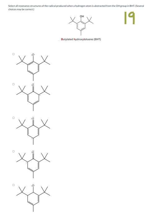 Solved Chem Question Identify All Resonance Structures For The Following Course Hero