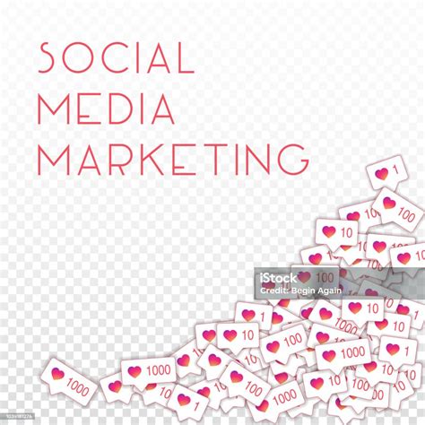 소셜 미디어 아이콘입니다 소셜 미디어 마케팅 개념입니다 카운터 같은 그라데이션 떨어지고 하단 오른쪽 옥수수 Brand Name Online Messaging Platform