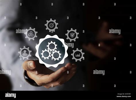 Automation Workflow Optimization Ideas Industrial Business Process Marking Stock Photo Alamy