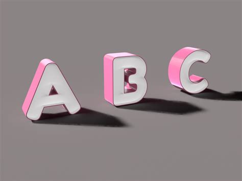 3d Block Letters Alphabet