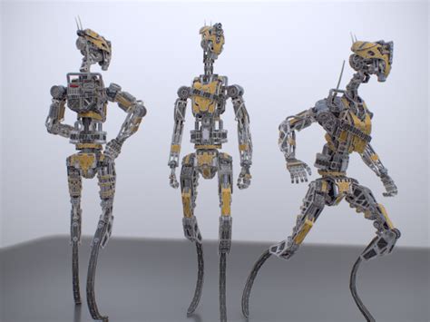 Scout Robot Gameready Model Unity Unreal Engine 3d Model In Robot 3dexport