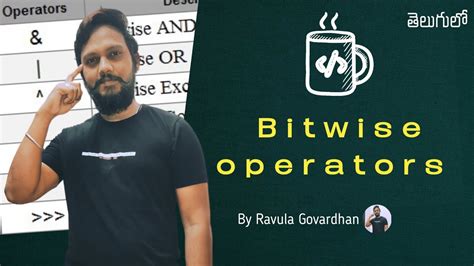 Java Operators Bitwise Operators In Java In Telugu Youtube