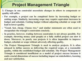 Project Management Triangle Ppt