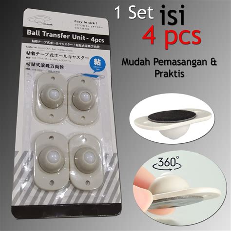 Jual Roda Kecil Tempel Tambahan 4in1 Roda Tempel Universal Roda Storage