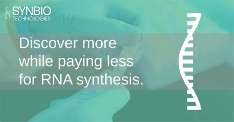 Synbio Technologies On Linkedin With Decades Of Experience In Rna Research And Development Its No