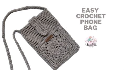 Crochet Easy Phone Bag Tutorial For Beginners Youtube